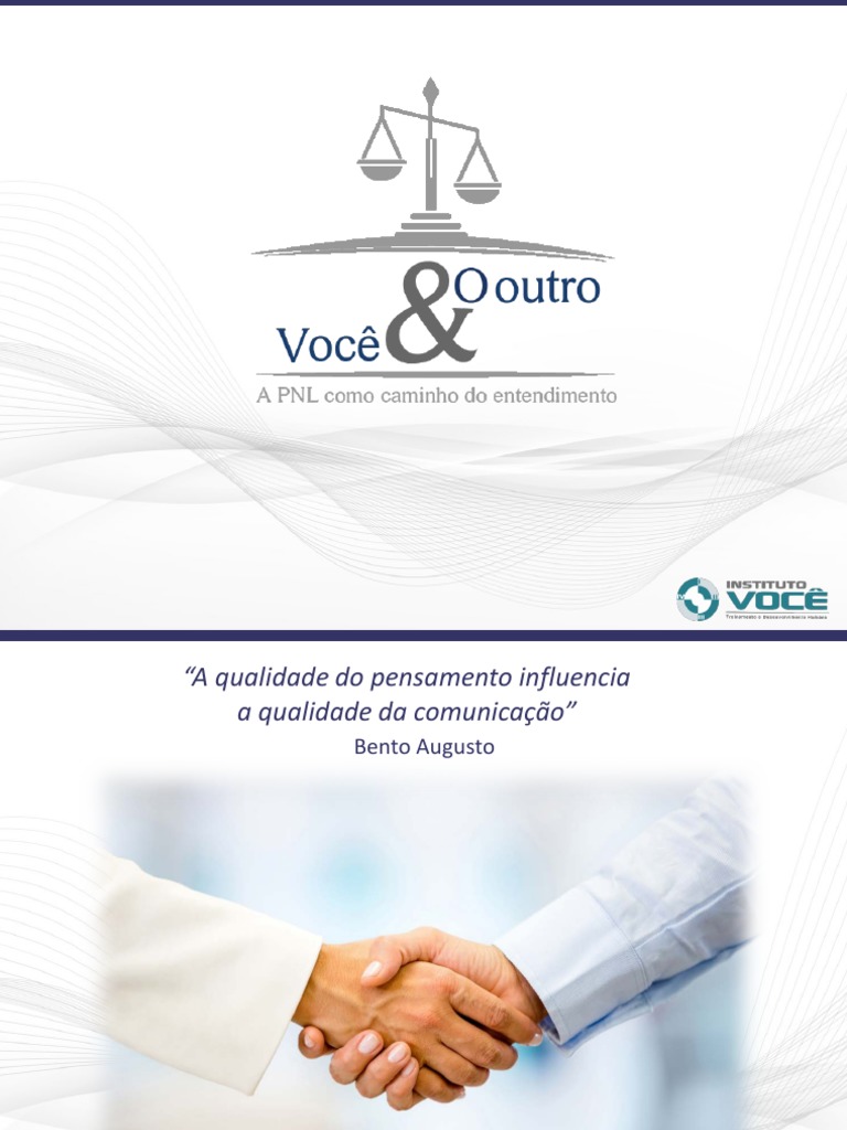 Apostila PNL | PDF | Programação neurolinguística | Comunicação