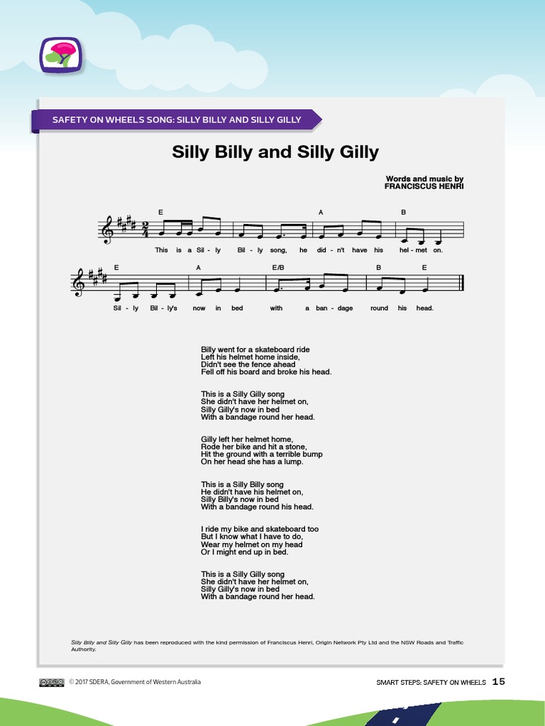 Silly Billy and Silly Gilly Music and Lyrics | PDF
