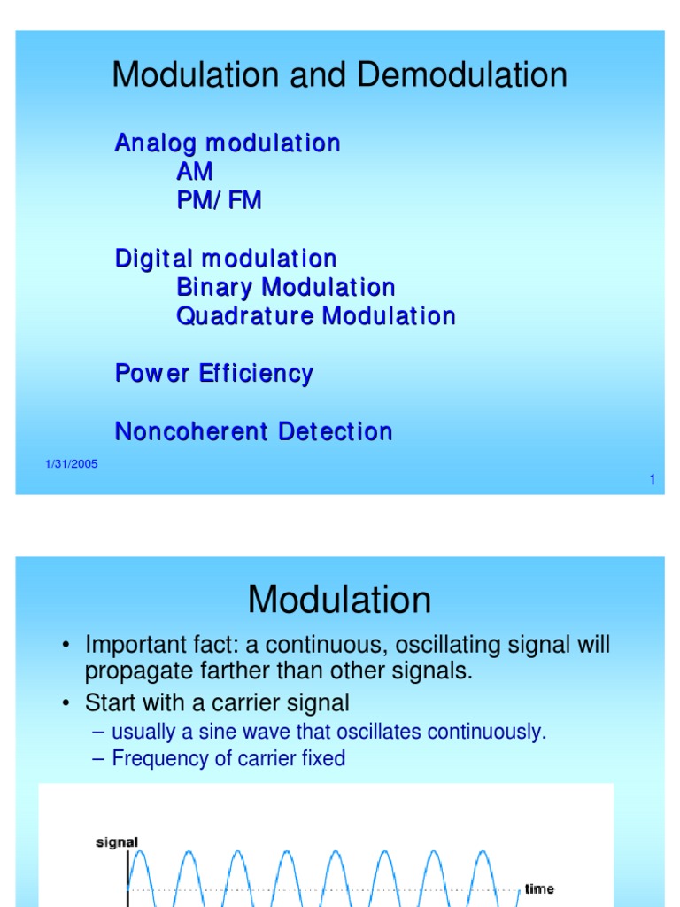 Mod UDemod | PDF | Modulation | Frequency Modulation