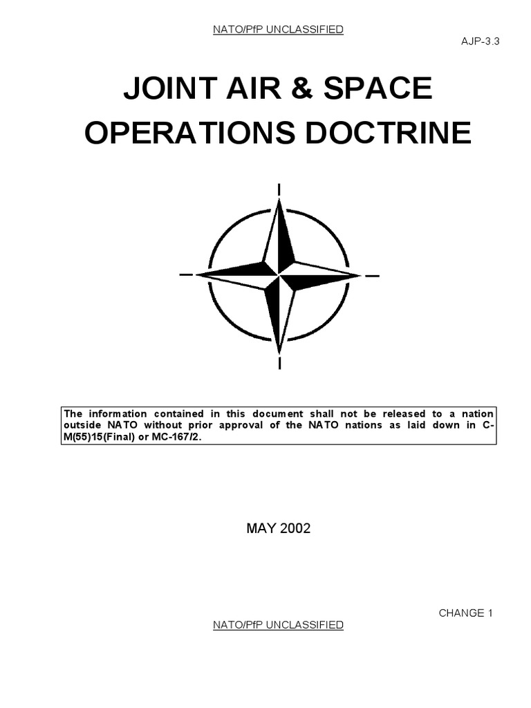 AJP 3.3 Joint Air and Space Operations Doctrine PDF | PDF | Operational Level Of War ...