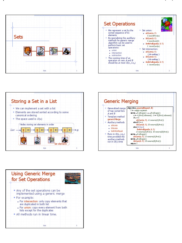 Sets PDF | PDF | Time Complexity | Applied Mathematics