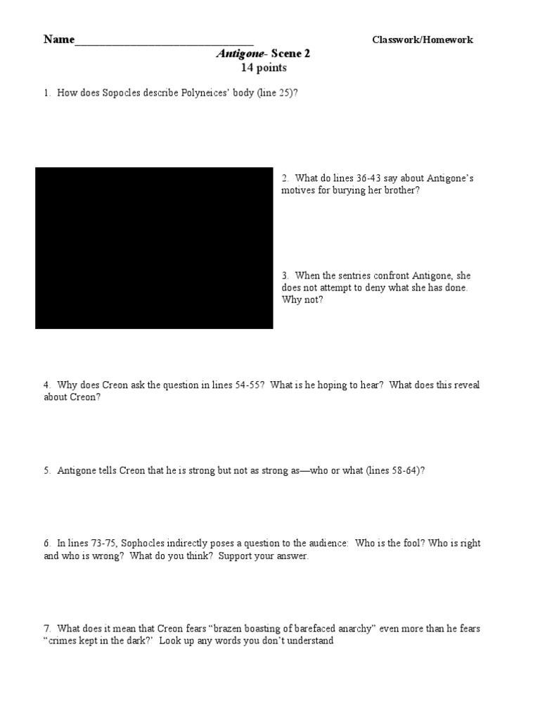 Antigone - Scene 2 | PDF