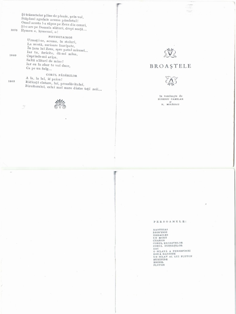 Broastele - Aristofan | PDF