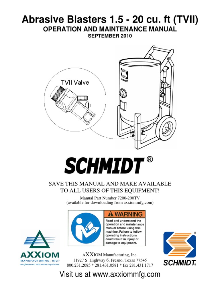 Manual Blaster | PDF | Valve | Breathing