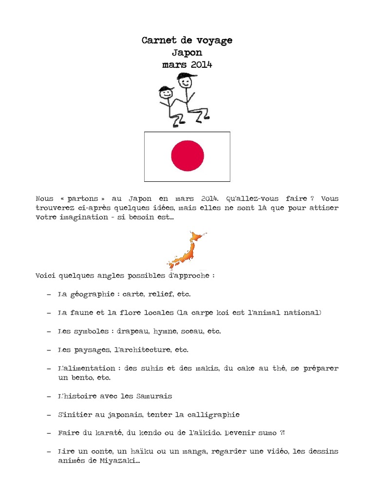 Carnet de Voyage Japon | PDF | Japon | Arts (Général)