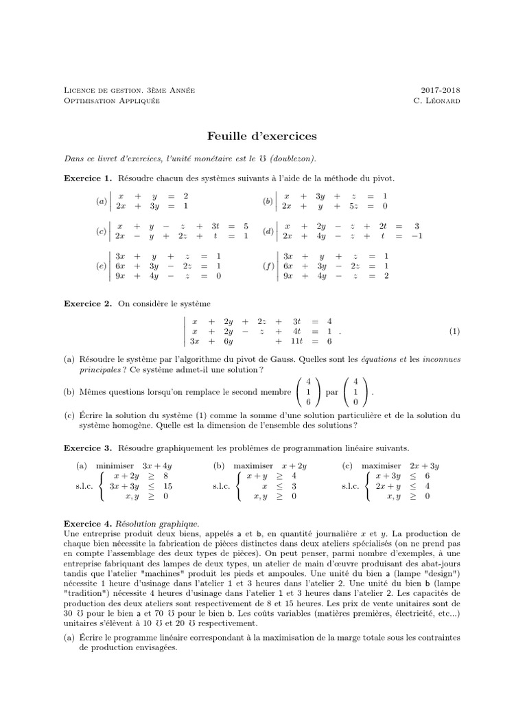Exercices d'optimisation | Optimisation linéaire | Publicité