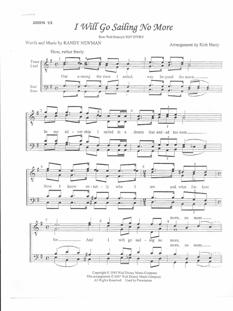 I Will Go Sailing No More - Hasty | PDF | Leisure