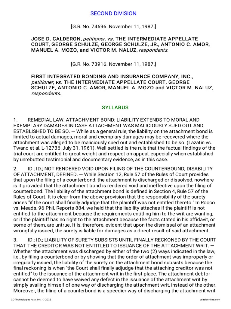 ProvRem #11 Rebuldela v. Intermediate Appellate Court | PDF | Surety ...