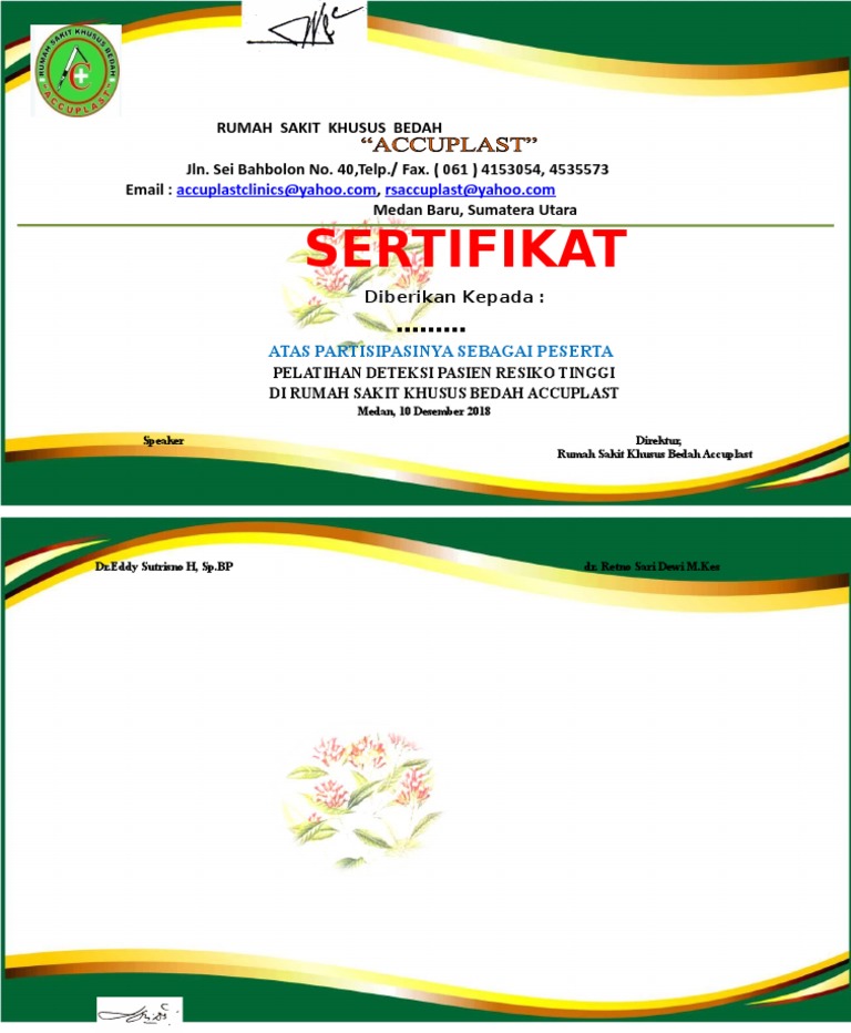 Contoh Sertifikat | PDF