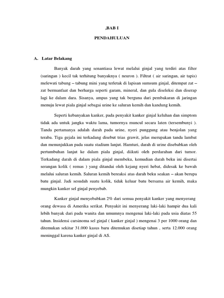 LP & Askep CA Ginjal | PDF