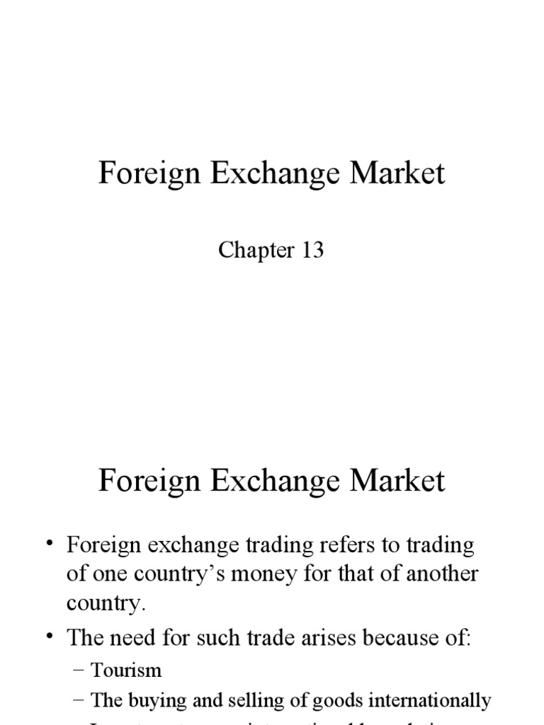 Foreign Exchange Market | PDF | Exchange Rate | Futures Contract