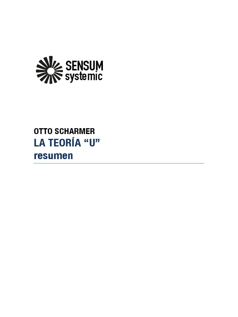 Teoría U de Otto Scharmer | PDF | Liderazgo | Aprendizaje