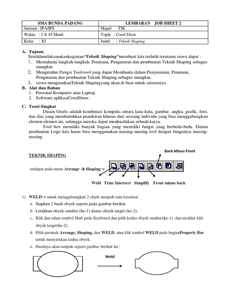Bismillah Modul - 2 Sma Teknik Shaping | PDF