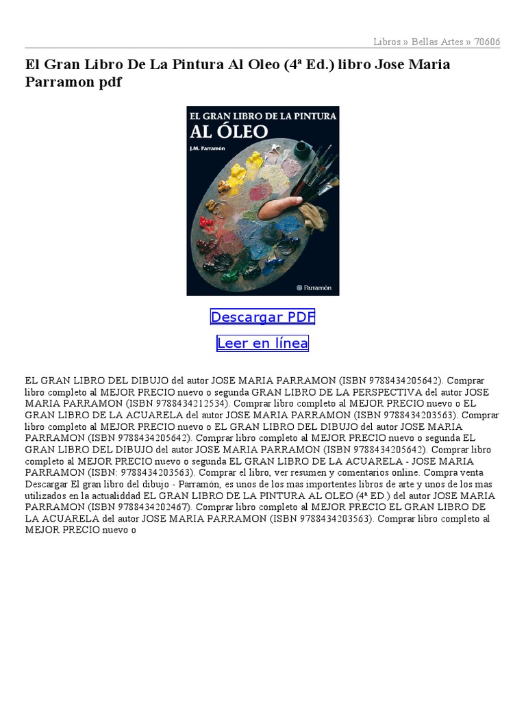 El Gran Libro de La Pintura Al Oleo (4 Ed) | PDF
