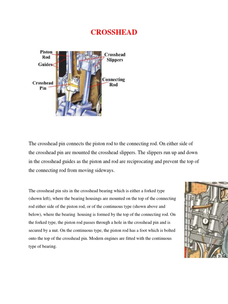 CROSSHEAD | PDF | Piston | Bearing (Mechanical)