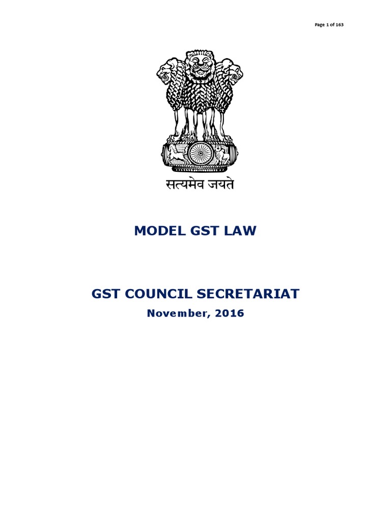 GST - Law Draft PDF | PDF