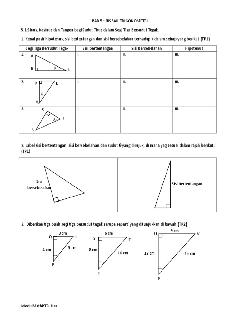 Latihan Bab 5 Math Ting 3 | PDF