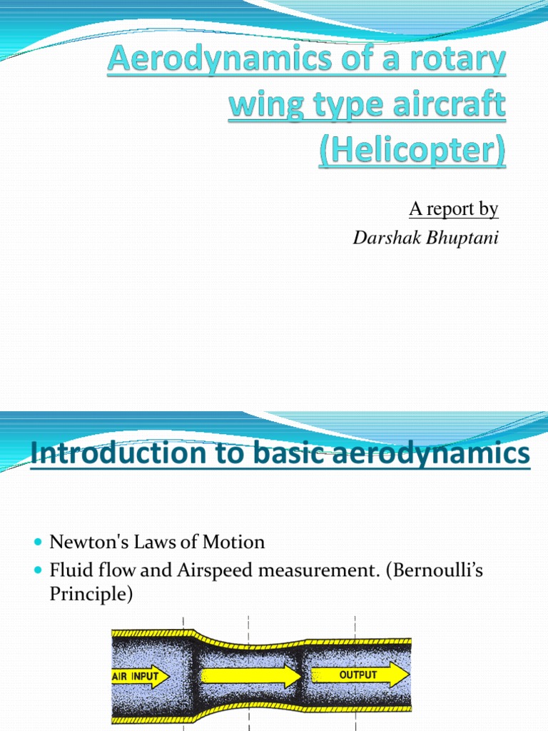 Aerodynamics of Helicopter. PPT PDF | PDF | Helicopter Rotor | Lift (Force)