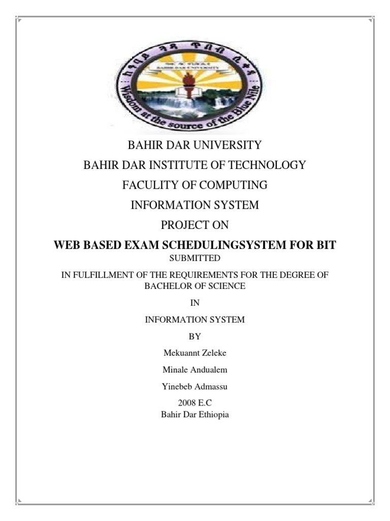 ExamScheduling System Documentation | PDF | Use Case | Unified Modeling ...