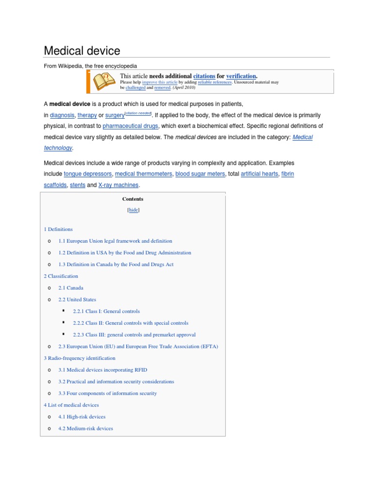 Medical Device | PDF | Medical Device | Information Security