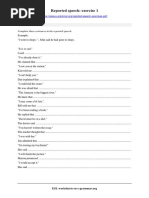 Direct and Indirect Speech Explained | PDF | Question | Grammar