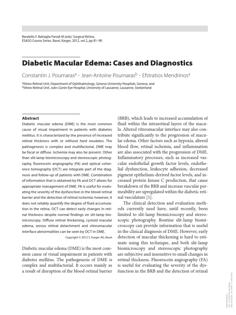 DME Cases and Diagnostics (ESASO) | PDF | Eye | Ophthalmology