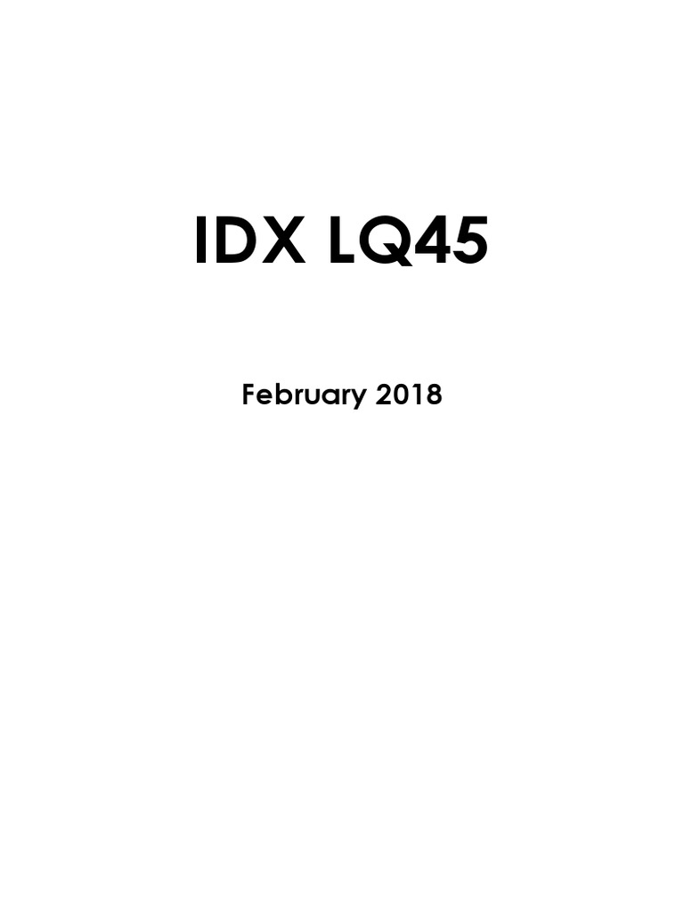 LQ45 Index Constituents Overview | PDF