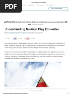 Nautical Flag Etiquette Explained | PDF | Flag | Shipping