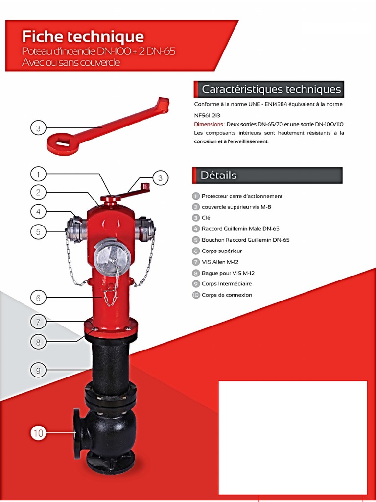 Poteau Incendie NFS61-213 | PDF