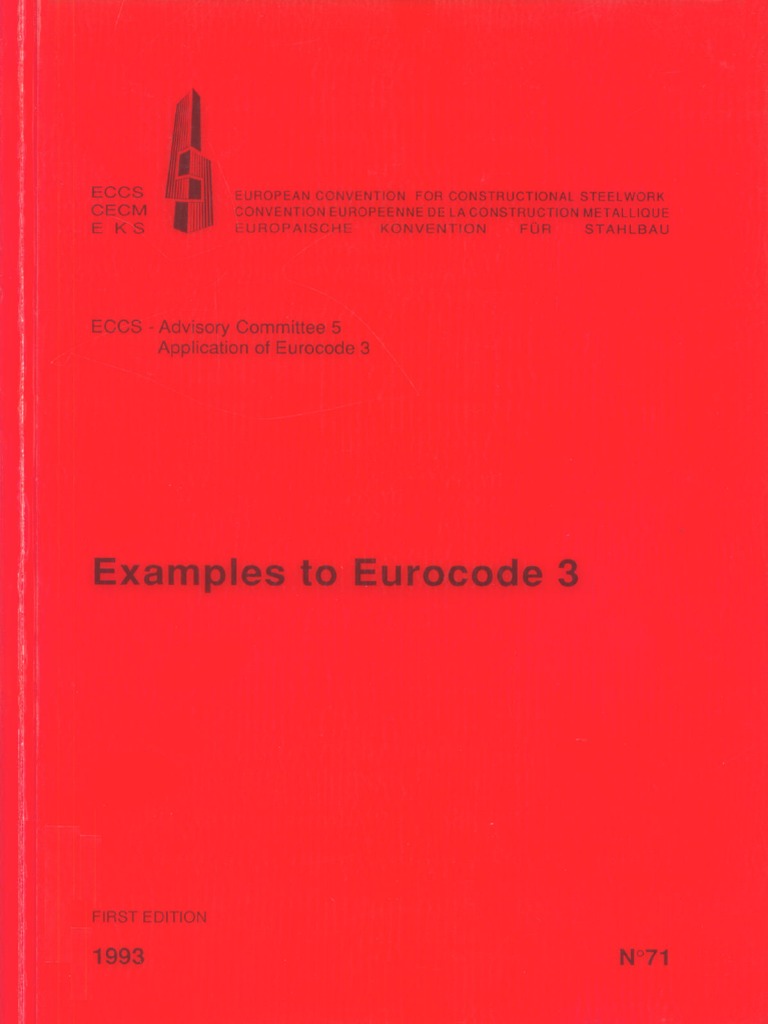 ECCS - Examples To Eurocode 3 PDF | PDF
