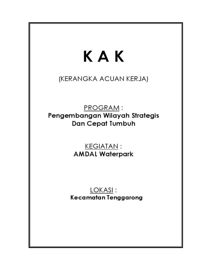 KAK AMDAL Waterpark PDF | PDF