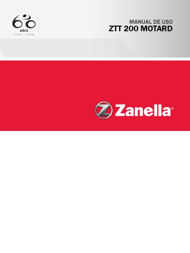 Manual ZTT 200 Motard: Uso y Seguridad | PDF