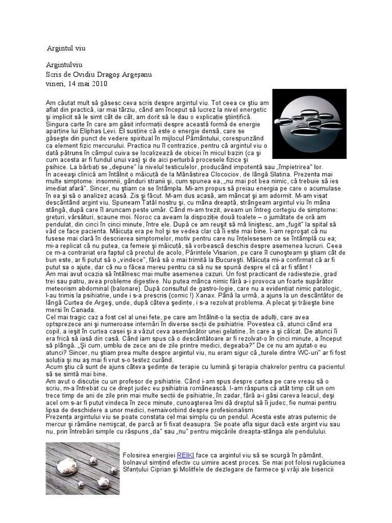 Argintul Viu | PDF
