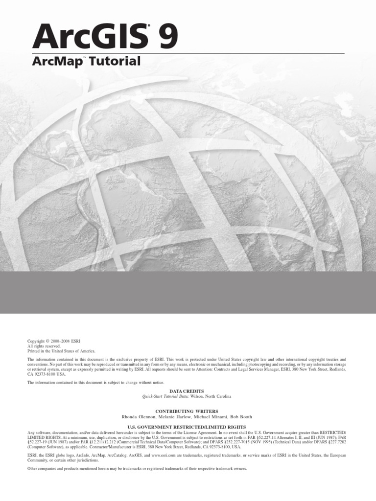 Arcgis 9: Arcmap Tutorial | PDF