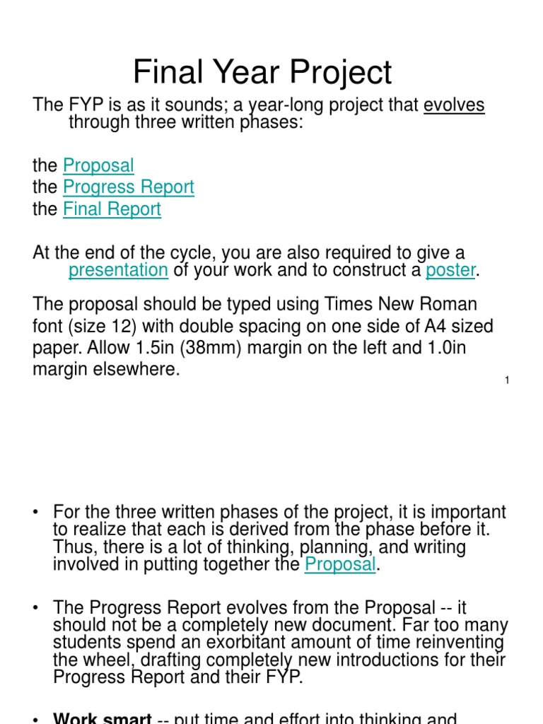 Final Year Project: Proposal Progress Report Final Report | PDF | Goal ...