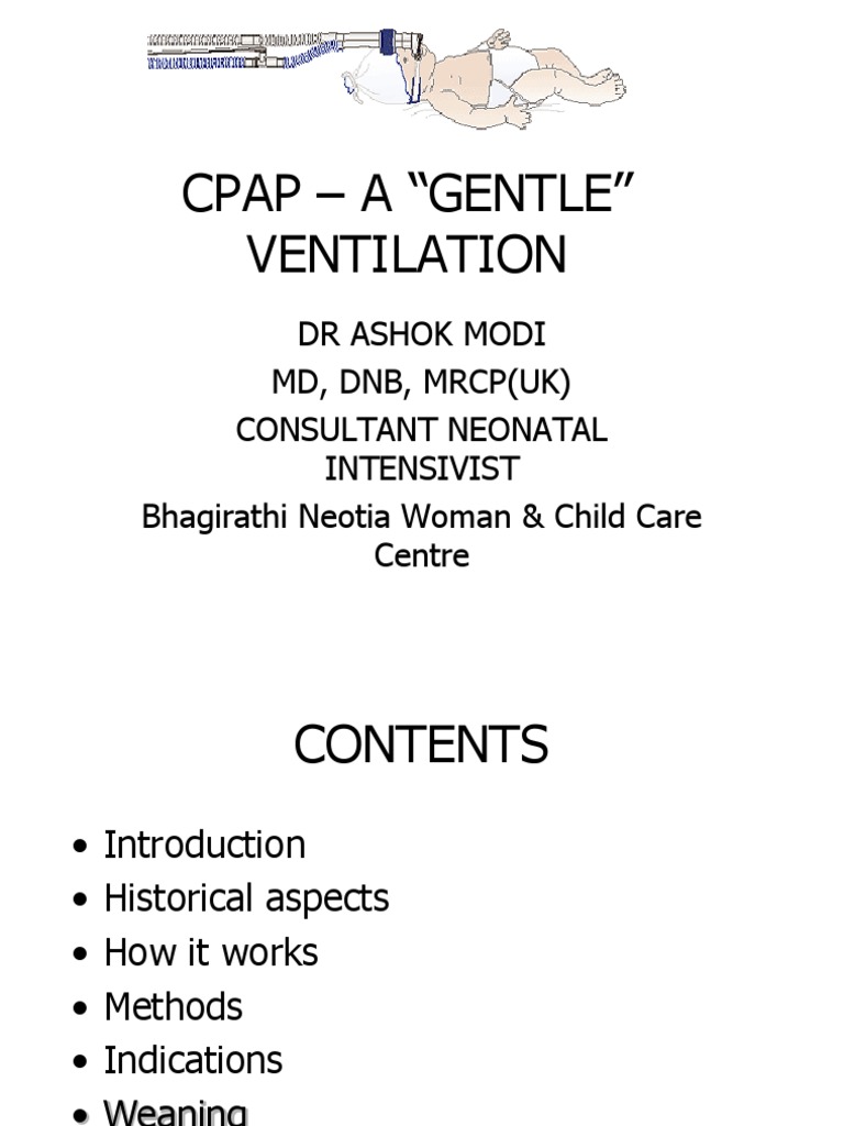 Neonatal CPAP: Gentle Ventilation Guide | PDF | Breathing | Respiratory ...