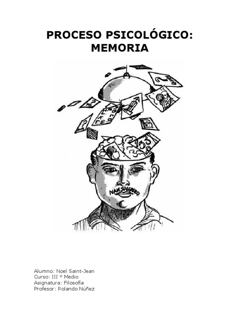 Proceso Psicológico Memoria Pdf Memoria Cerebro