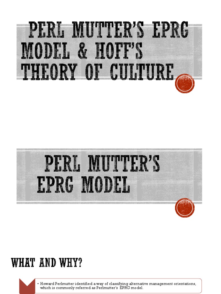 Perl Mutter's EPRG Model & Hoff's Theory | PDF | Psychology | Psychological Concepts