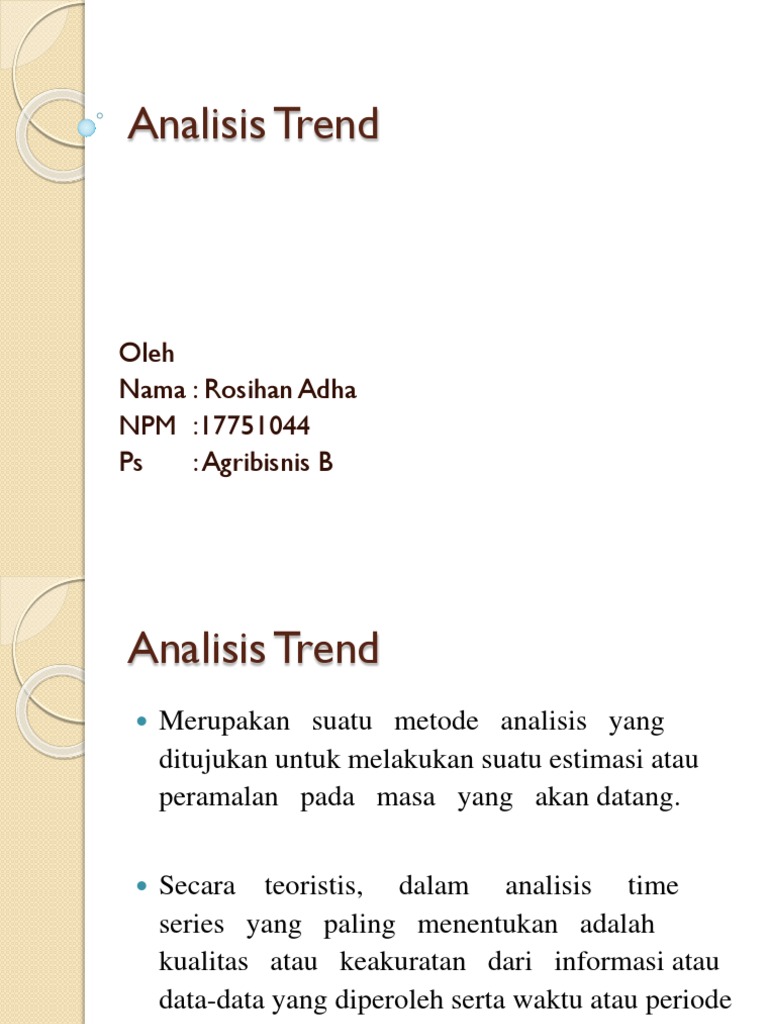 Analisis Trend | PDF