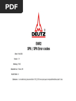 DEUTZ Trouble Code List EMR4 | PDF