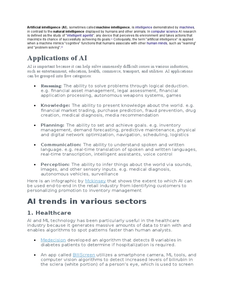 Artificial Intelligence | PDF | Artificial Intelligence | Intelligence ...