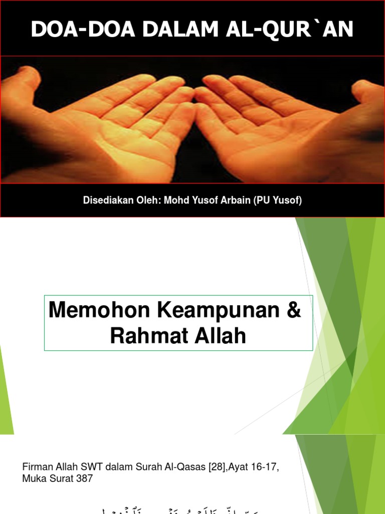 Doa-Doa Dalam Al-Quran PDF | PDF