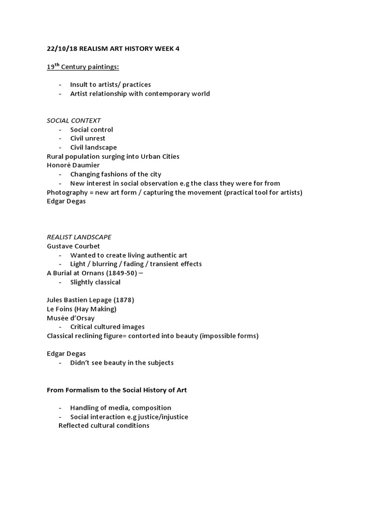 Realism Art History | PDF