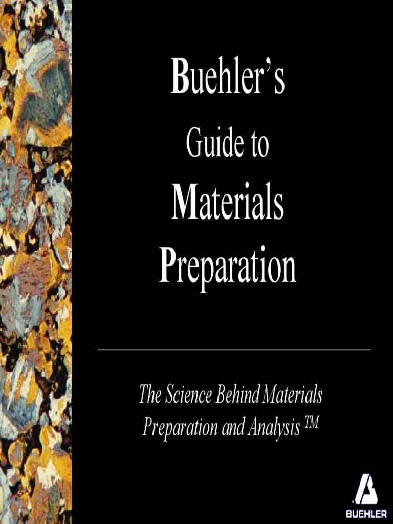 Buehler's Guide To Sample Preparation | PDF | Abrasive | Epoxy