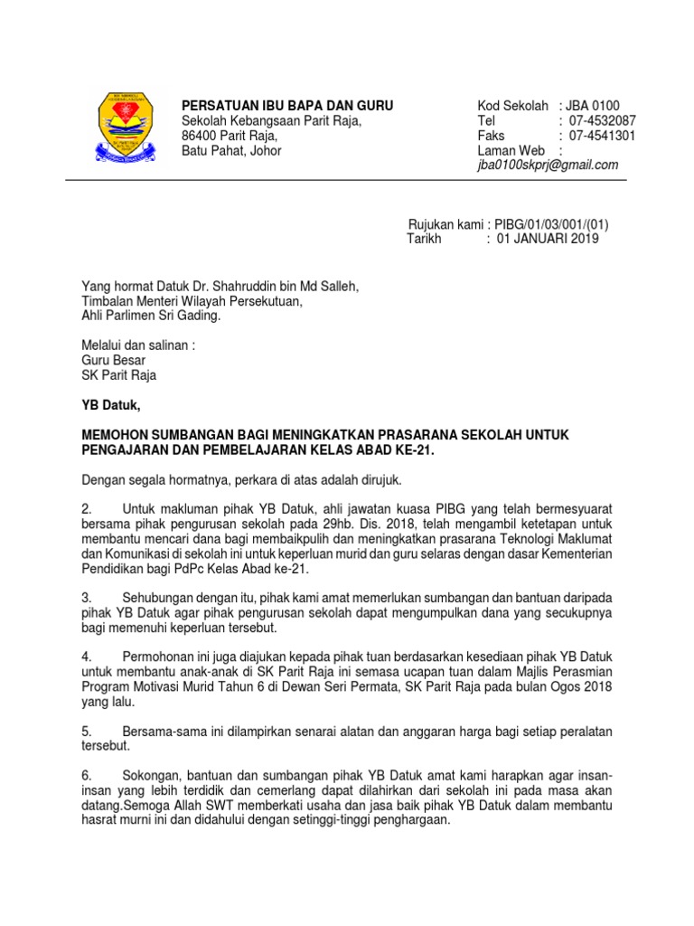 Surat Penting 2019 | PDF