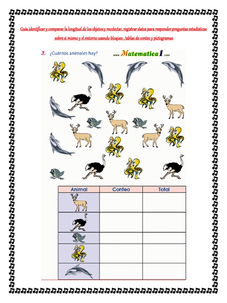 Guía Identificar y Comparar La Longitud de Los Objetos y Recolectar | PDF