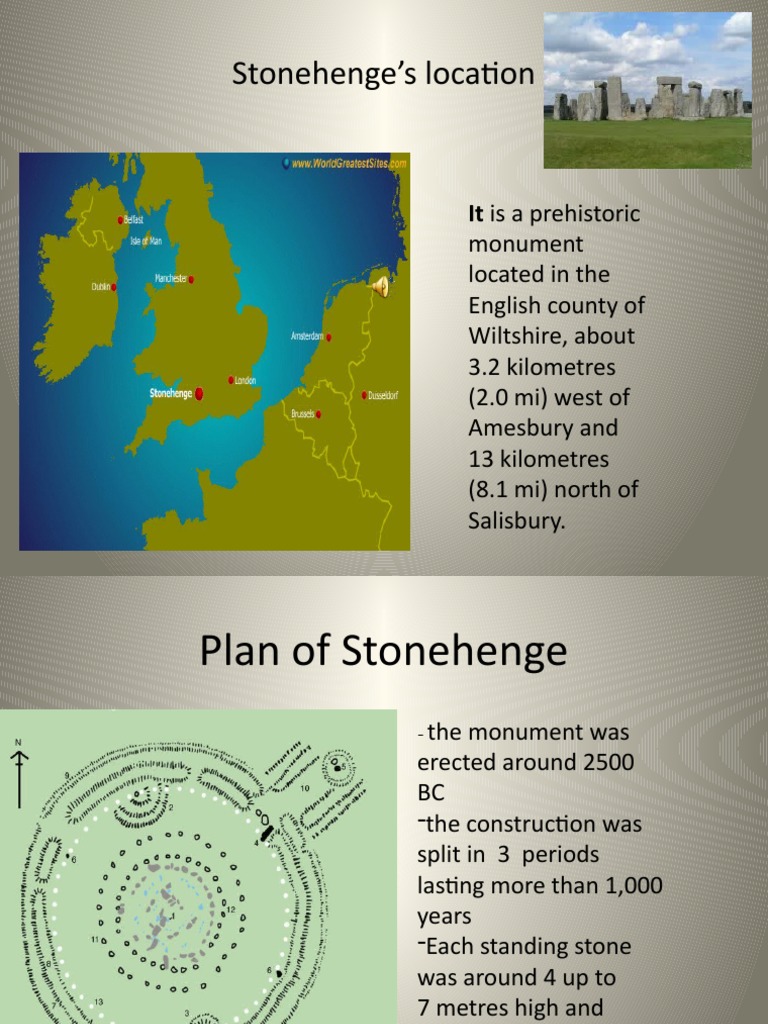 Stonehenge's Location: It Is A Prehistoric | PDF | Stonehenge