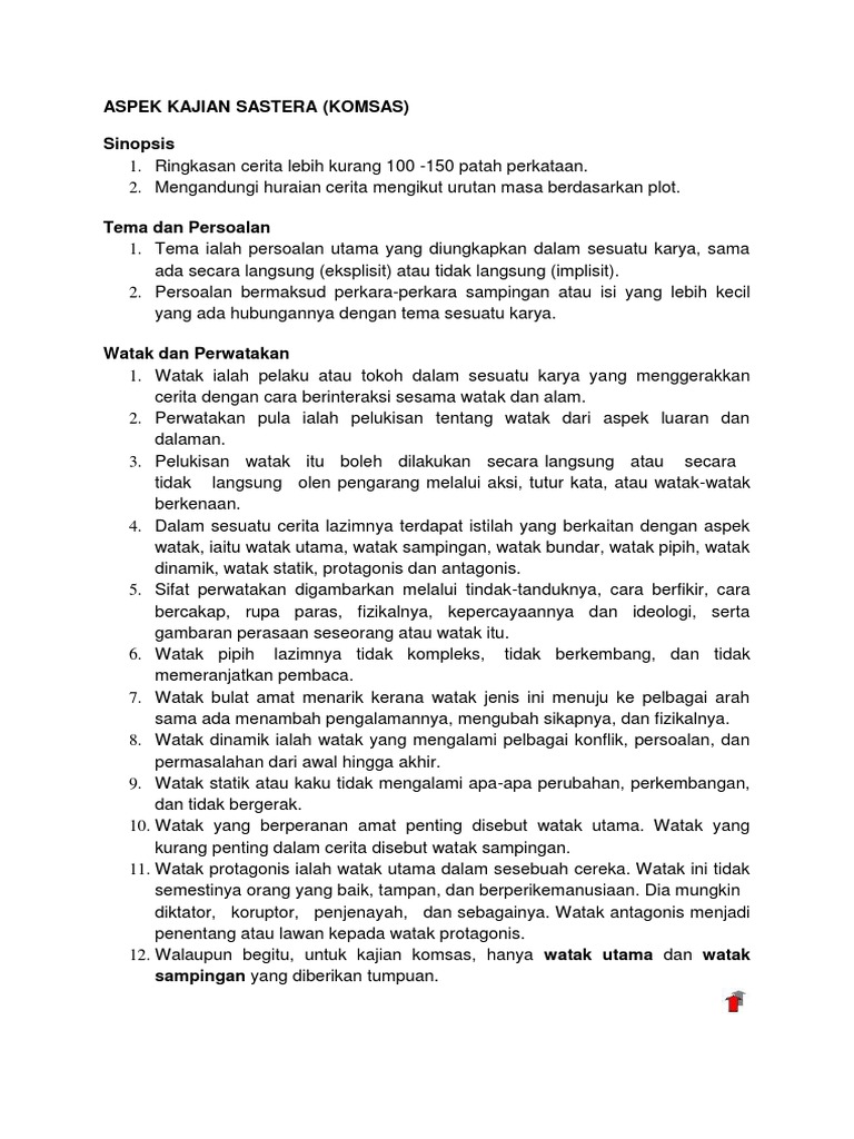 Aspek Kajian Sastera | PDF