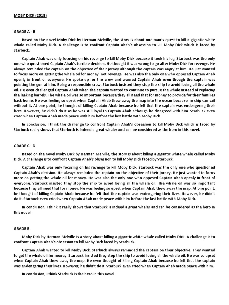 Moby Dick | PDF | Moby Dick | Captain Ahab