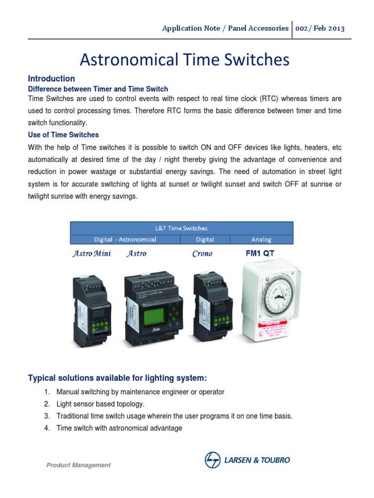 Astronomical Timer | PDF